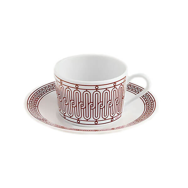 H Deco Rouge Tea Cup & Saucer
